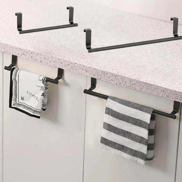 Over Door Stainless Steel Towel Bar – No Drill Cabinet Hanger for ...