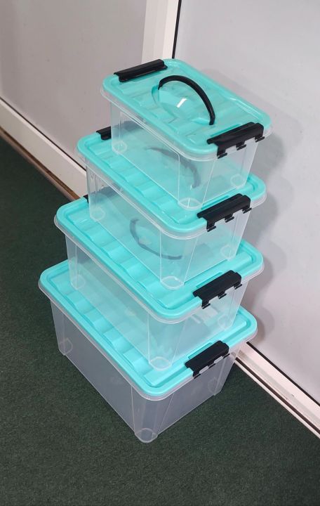 4-in-1 Storage Box Set includes 6L, 10L, 16L, and 20L boxes, | Daraz.lk