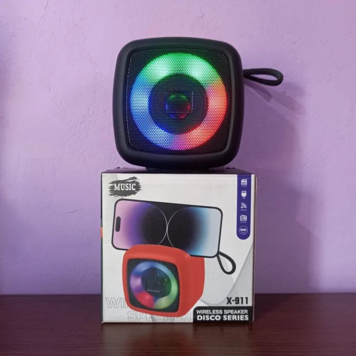 X-911 Bluetooth 5.0 USB, AUX, TF Card & FM Radio Supported RGB Lighting ...