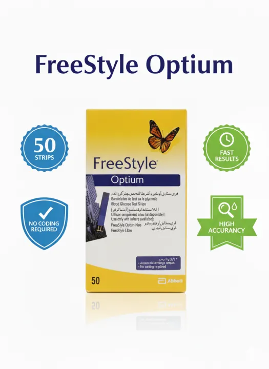 FreeStyle Strips | 50 Strips | FreeStyle Test Strips | FreeStyle Optium ...