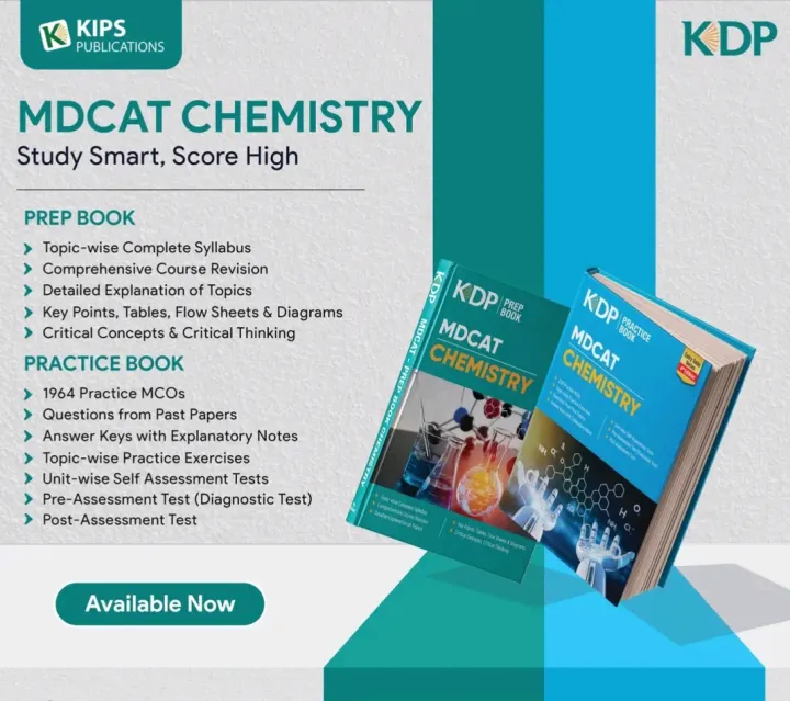 Set of 2 books: Kips MDCAT Chemistry Prep book KDP 4th Edition 2025 ...