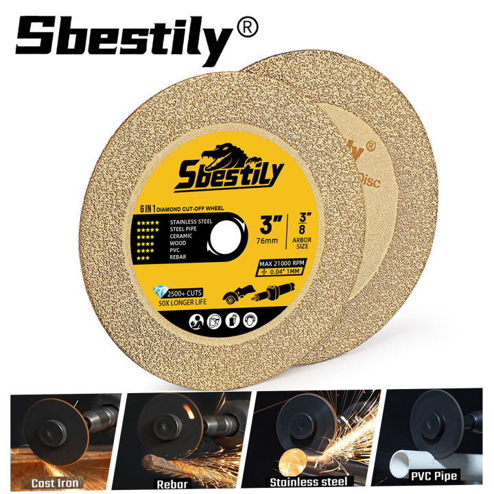 76mm Circular Cut-Off Wheel 3" Grinding Disc Mini Circular Saw Blade ...