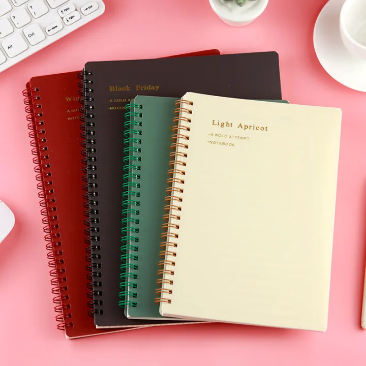 A5 Vintage Spiral Notebook, 80 Sheets/160 Pages Memo Journal Diary ...