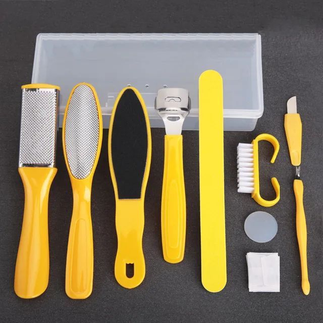 Professional 10 in 1 foot pedicure tools kit spa foot care manicure ...