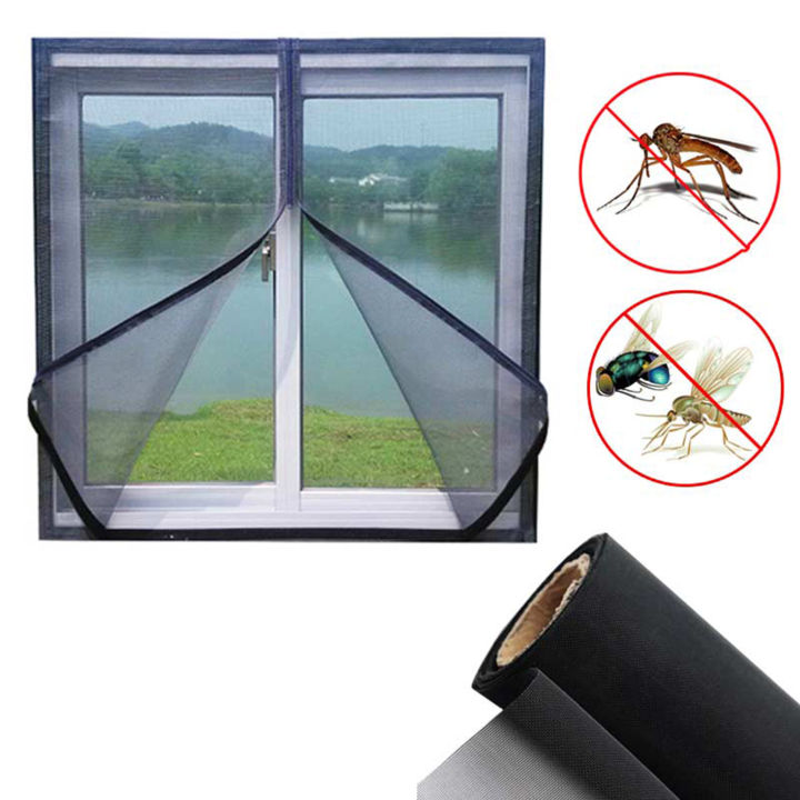 Window Screen Netting Mesh Curtain DIY Self-Adhesive Net Curtain Screen ...