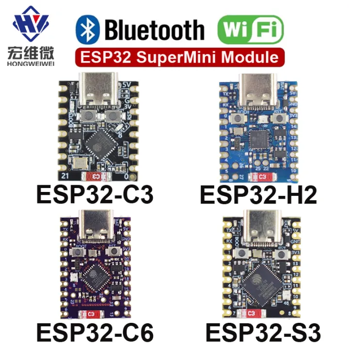 Single-Core SuperMini ESP32-S3 ESP32-C3 ESP32-H2 ESP32-C6 Development Board Modules Super Mini ...