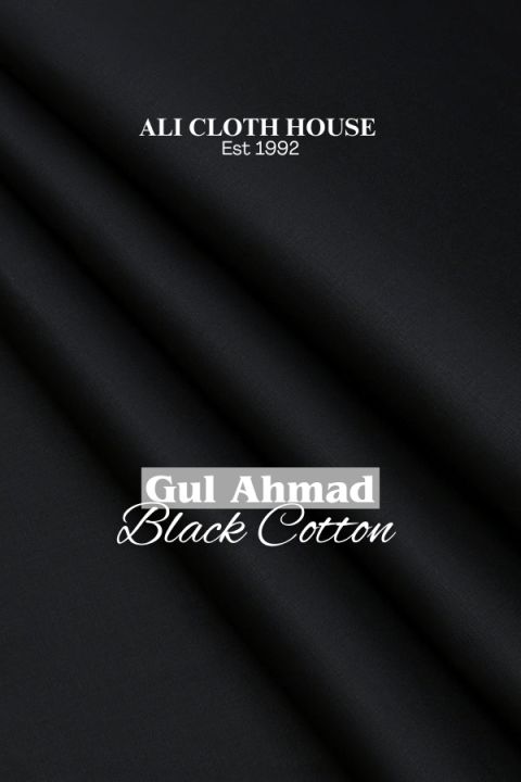 Men Unstitched Black Hard Cotton Suit, Premium Quality Gents Fabrics ...