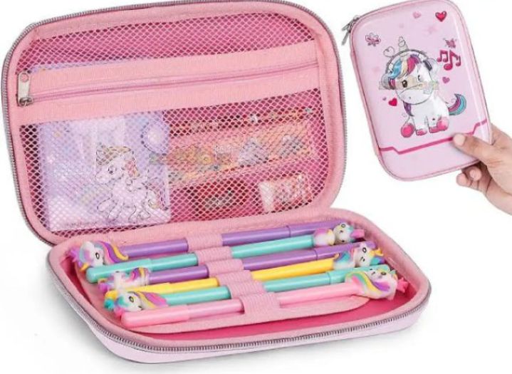 "Fancy Pouch for Kids – Stylish Geometry Box & Premium Stationery ...