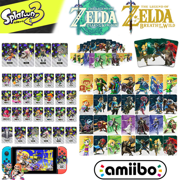 Splatoon 3 Zelda Amiibo Cards Apply to the Legend of Zelda: Tears of ...
