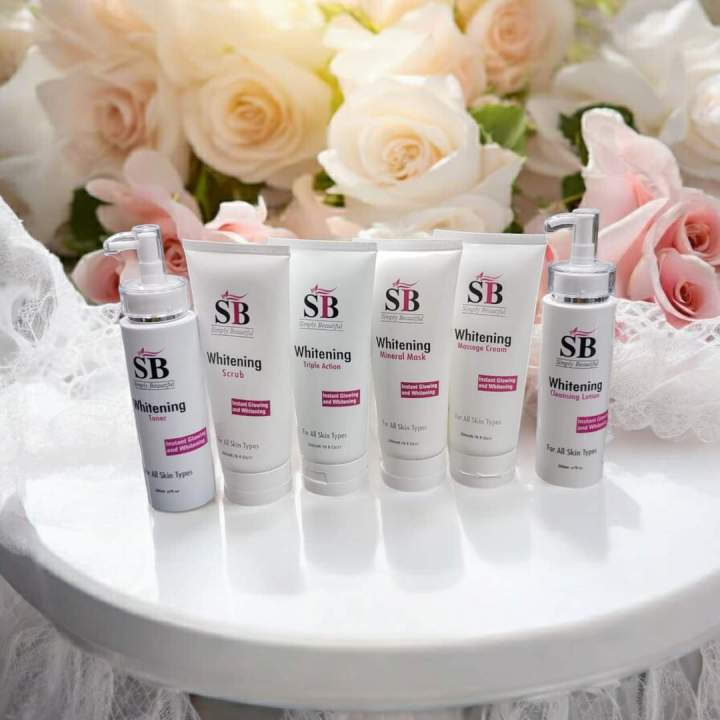 SB SIMPLE BEAUTY WHITENING FACIAL KIT (200ML) PACK OF 6 | Daraz.pk