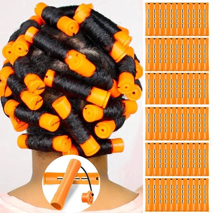 10pcs Hair Cold Roller Heatless Curling Curlers Hair Heatless Curling ...