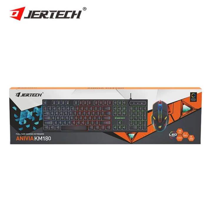 Jertech Anivia KM180 Backlight Gaming Combo Keyboard Mouse | Daraz.lk