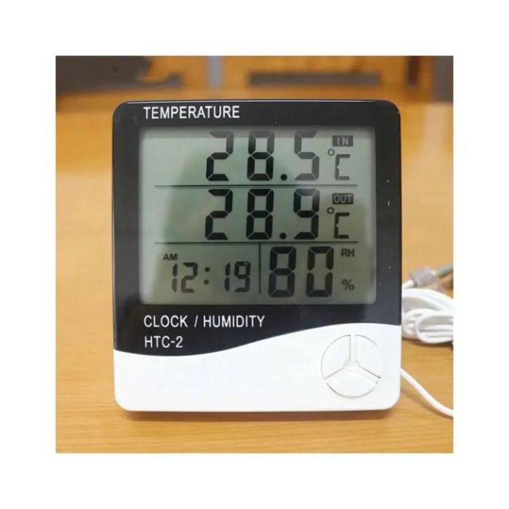 HTC-2 Digital Indoor/Outdoor Thermo-hygrometer Temperature Humidity ...