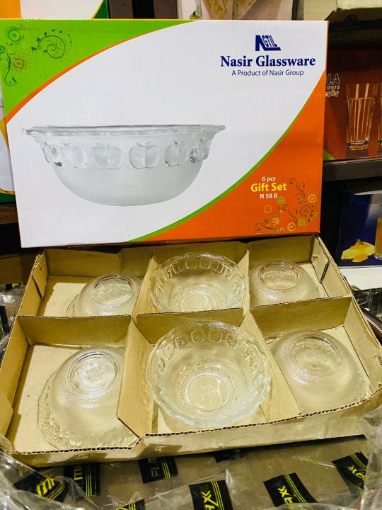 Crystal Glass Firni Set/Bati Set/Snack Bowl Set/Soup Set/Firni Bati Set ...