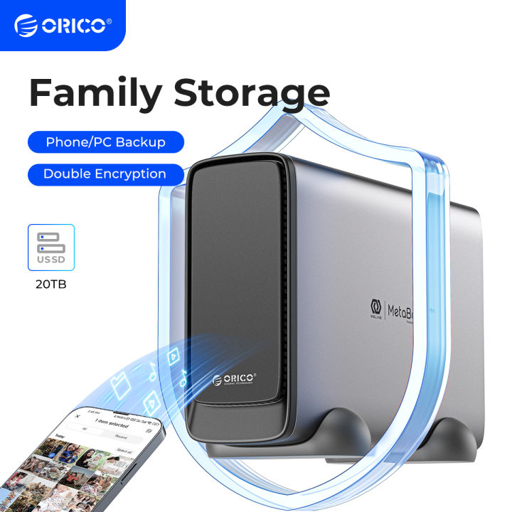 ORICO MetaBox Mini Secure Storage Device 3.5" Type-C Network Attached ...