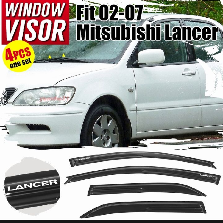 *Mitsubishi Lancer Sedan 3D Mugen Style Window Visor Guards – Air Press ...
