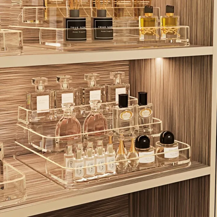 Perfume Shelf Household Transparent Plastic Multi-layer Display Rack ...