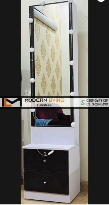 Modern dressing table with mirror Customized | Daraz.pk