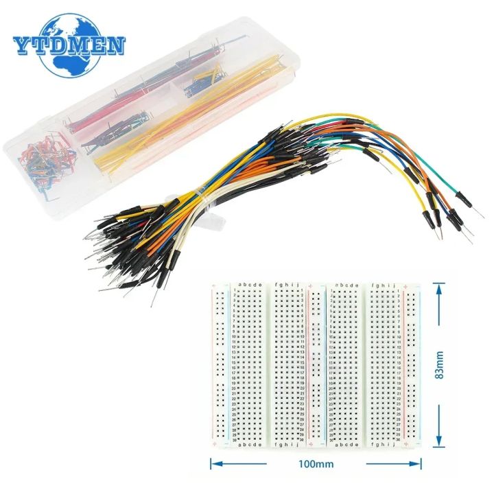 Breadboard Kit 750 Points Bread Board + 65pcs/140pcs Jumper Wire Test ...