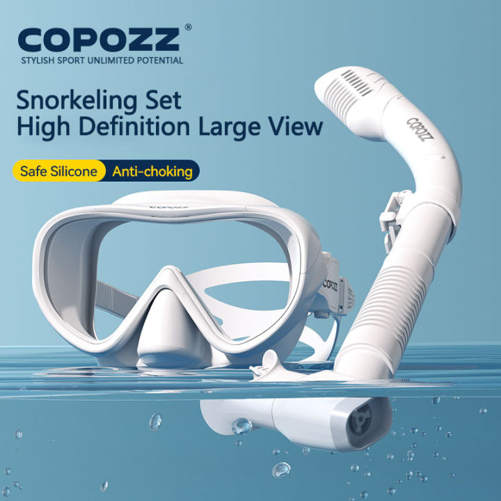 COPOZZ Professional Diving Mask Full Vision Mask Underwater Snorkel ...