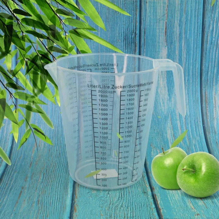 Telecorsa plastic measuring cup with handle 2000 ml. model Measurement ...