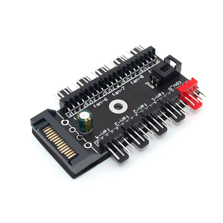 Motherboard 1 to 10 4 Pin PWM Cooler Fan HUB Splitter Extension 12V ...