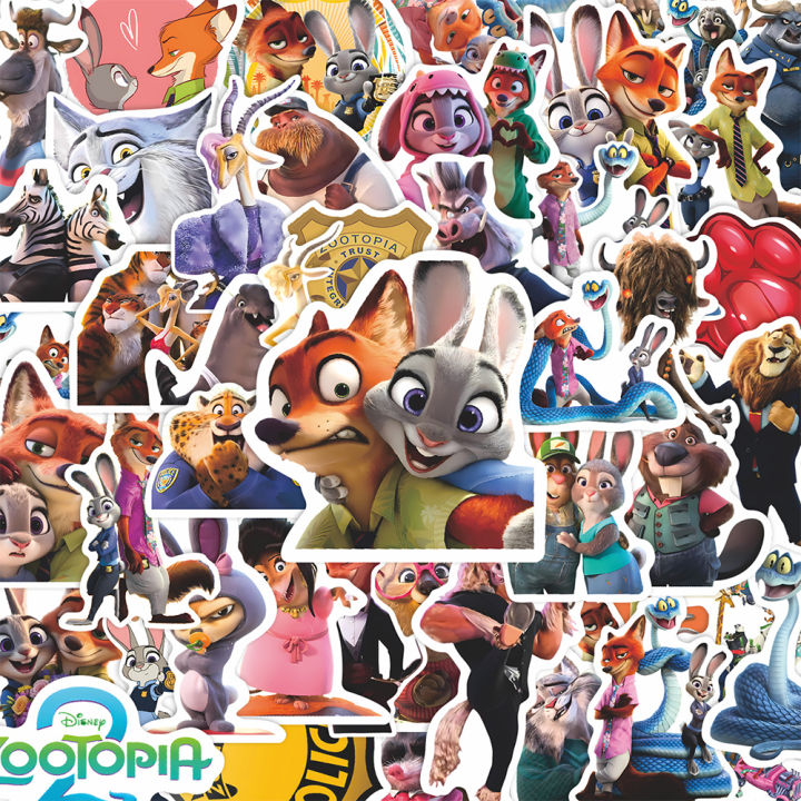 10/30/56pcs Hot Movie Zootopia 2 Anime Stickers Cute Cartoon Graffiti ...