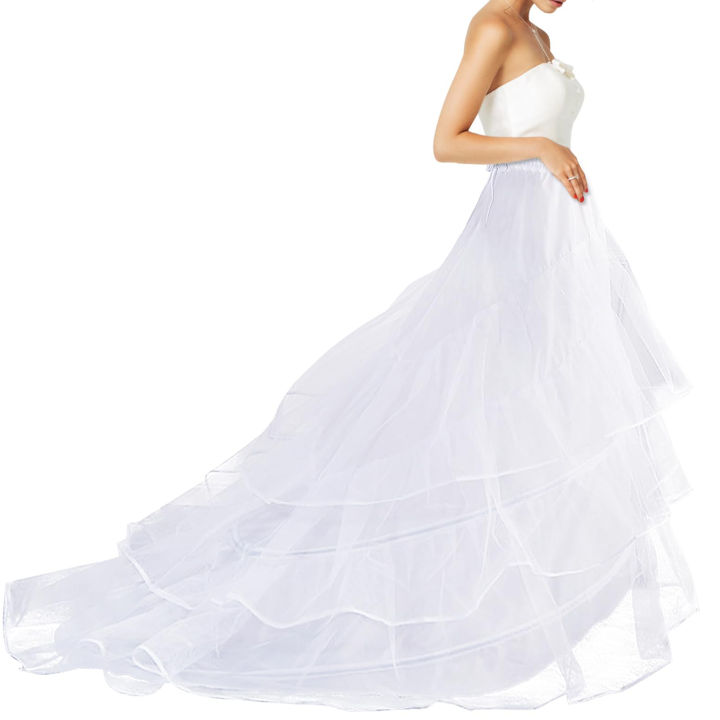 Women Mermaid Petticoat Crinoline Petticoat for Wedding Dress 3 Layers ...