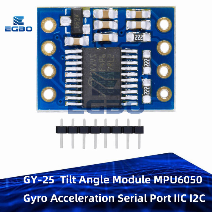 EGBO GY-25 Tilt Angle Module MPU6050 Gyro Acceleration Serial Port IIC ...