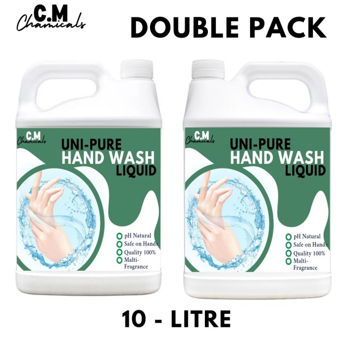 Uni Pure Hand Wash Liquid 5 Litre Cane Double Peck Different Fragrance ...