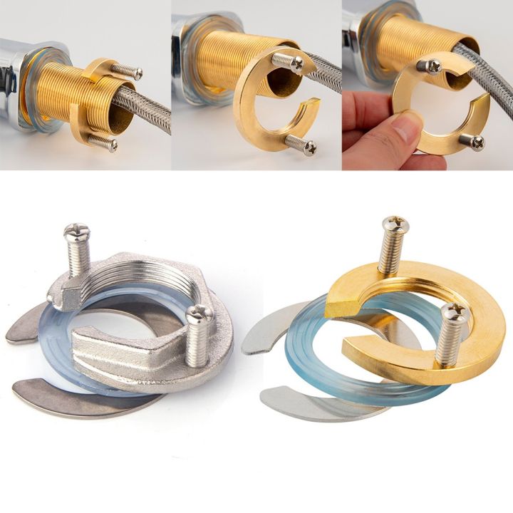 C Type Tap Faucet Anti-loosing Nut Cap Kitchen Fixing Fitting Kit Home ...