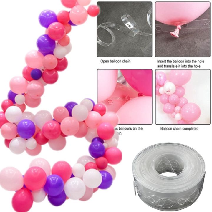Balloon Decorating Strip Connect Chain DIY Balloon Arch Strip Tape ...