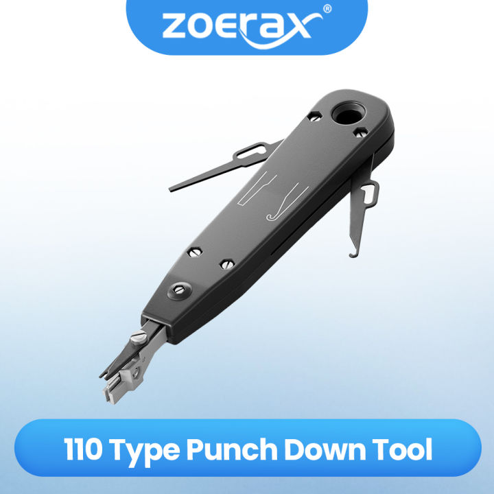 ZoeRax Punch Down Tool 110 Wire Cutter Knife Telecom Pliers For Rj45 ...