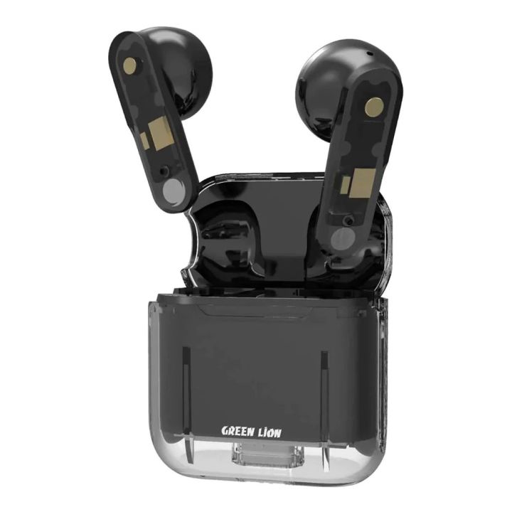 Green Lion Solo Wireless Bluetooth Earbuds TWS Earphones Transparent ...