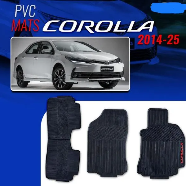 3Pcs Toyota Corolla 2014 & 2026 Original Fitting Car floor mats " Black ...