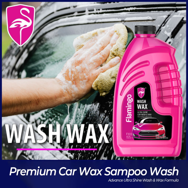 Flamingo Ultra Shine Premium Wax Shampoo Car Wash Advanced Formula for ...