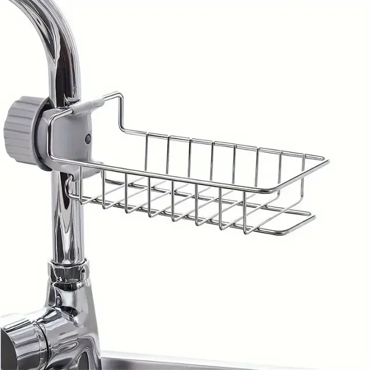 Stainless Steel Kitchen Faucet Organizer with Rotating Design - Durable ...