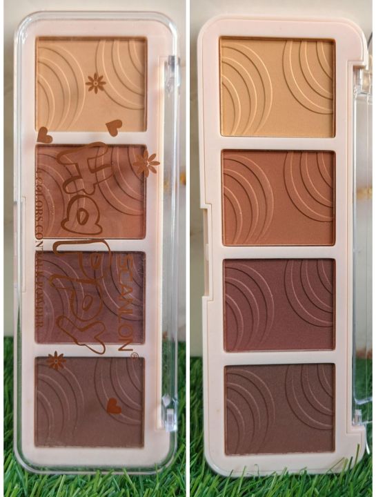 contouring blush powder palette kit 4 color professional makeup face ...