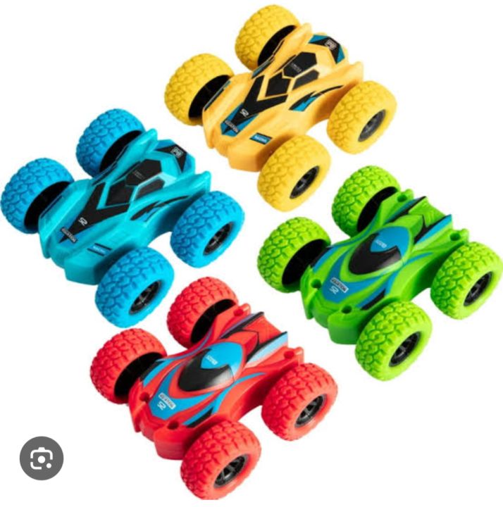 Friction Powered 360 Rotate Stunt Car Toy - Double Sided Flip for Kids ...