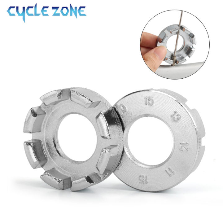 Bicycle Spoke Nipple Wrench 8 Way Groove MTB Bike Wheel Rim Adjuster ...