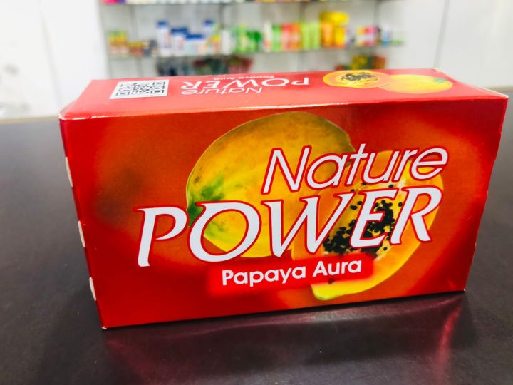 Nature Power Original papaya bundle pack aura soap Made in india | Daraz.lk