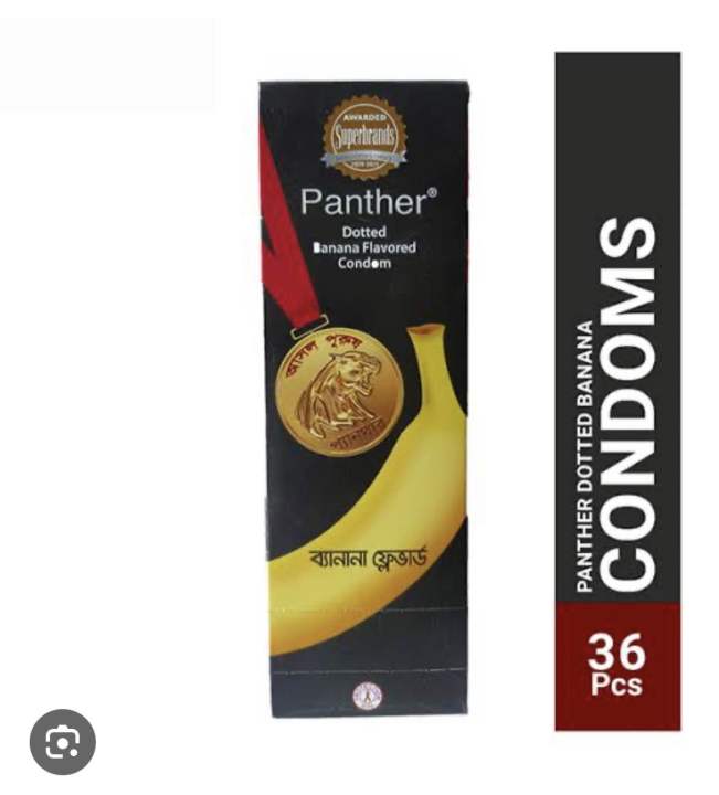 Panther Dotted Banana Flavored Condom | Daraz.com.bd