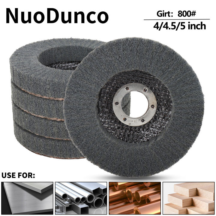 100/115/125mm Nylon Fiber Flap Polishing Wheel Disc 800 Grit Angle ...