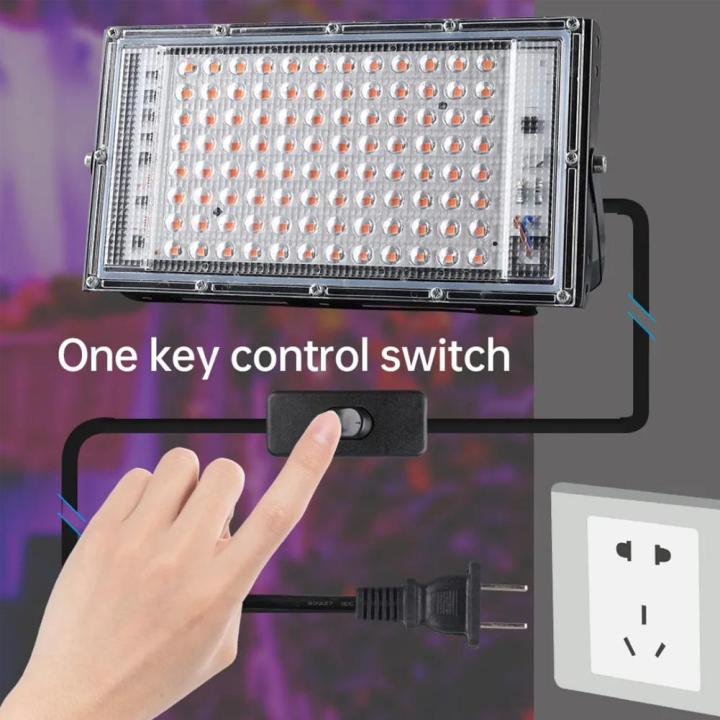 Grow Light Full Spectrum 50W AC 220V Phyto Lamp For Plants Tent Flower ...