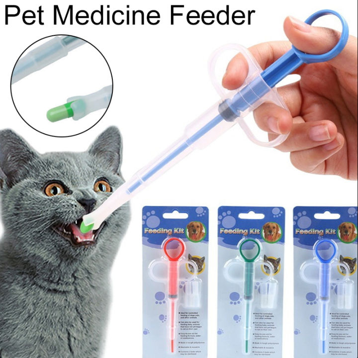 Pet Medicine Feeder Cats Dogs Push-type Pill Applicator Milk Tube ...