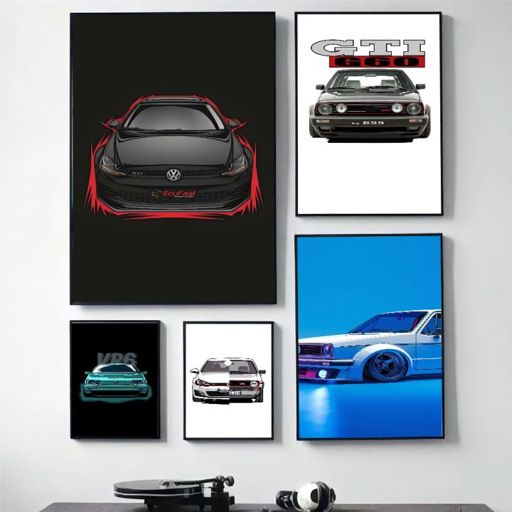 1pc Golf MK1 GTI Car V-Volkswagen Poster HD Posters Home Room Bar Cafe ...