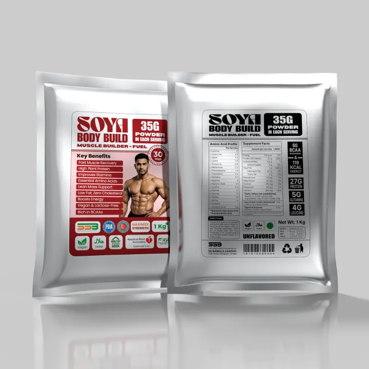 Premium Soya Protein Powder 1Kg – Non Dairy, Vegan & Gluten Free ...