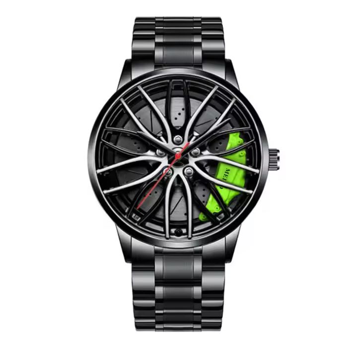 WheelSpin Chrono – Car Rim Dial Men’s Luxury Chronograph Watch ...