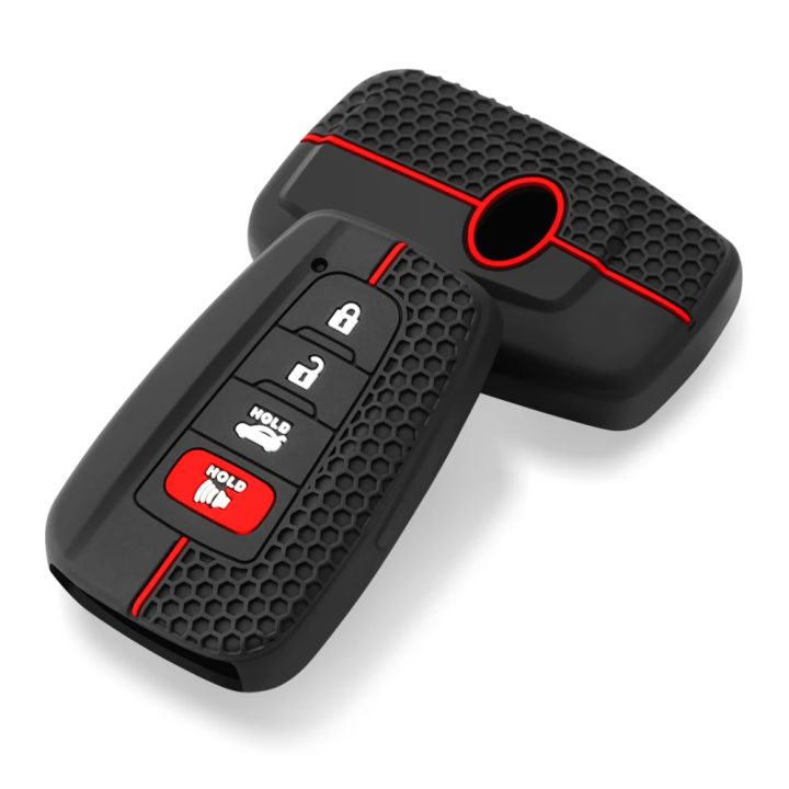 Silicone Key Case Holder Chain Car Key Case For Toyota Corolla Prius ...