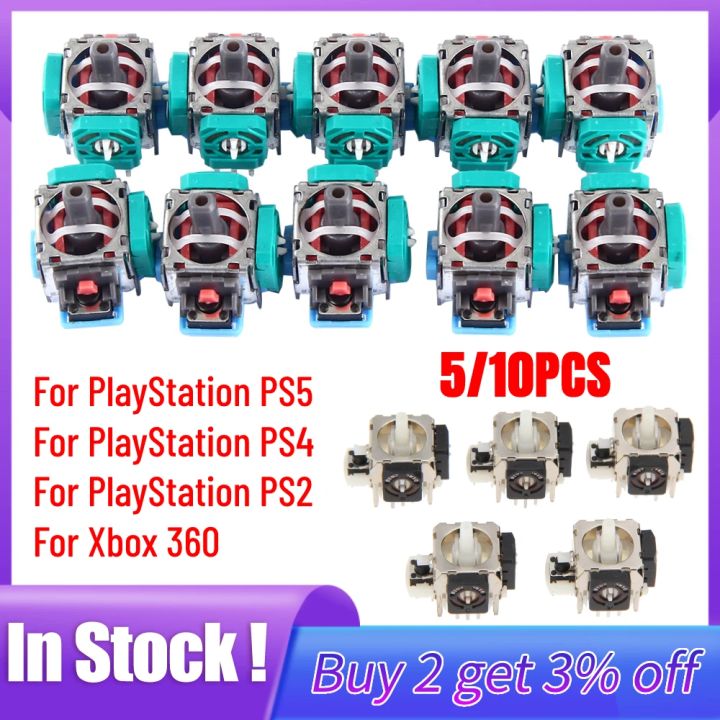 10/5pcs 3D Analog Joystick Stick Sensor Module Potentiometer Thumb ...